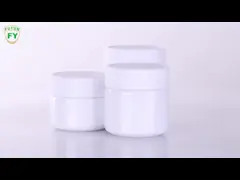Fuyun 60 100 120ml PET plastic white color cream jar with PP cap