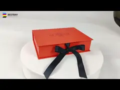 Custom Paper Rigid Gift Packaging Boxes / Custom Made Gift Boxes for Chocolate Packaging with Ribbon