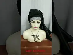 Frizz Free Long Tail Satin Lined Hair Bonnet With Adjustable Bow