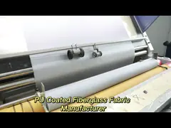 2025 Fireproof Chemical Resistant Non Stick Polyurethane Coated Fiberglass Fabric / Cloth