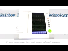 China 7 Inch Touch Screen 12 Channels 12 Leads Veterinary ECG Machine for sale