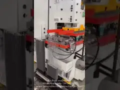 No frost fin evaporator automatic fin press process