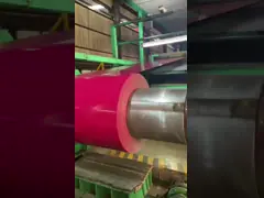 Bright Red Galvalume Prepainted Steel Coils 0.15 Mm High Glossy