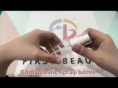 60ml 50ml Plastic Fine Mist Spray Bottle PE cosmetic round shape spray bottle