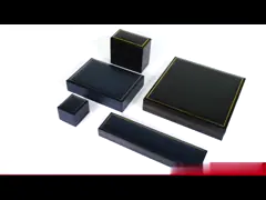 Cardboard Grey Jewelry Box Large Pendant PMS Printing 2 Piece Gift Boxes With Lids