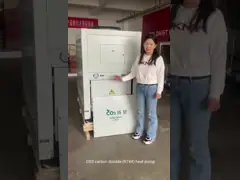 China 65C 85C Air Source High Temp Heat Pump R134A R744 Radiator Boiler Heating for sale