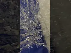 New White Wedding Dress Beaded Embroidery Lace Fabric Update