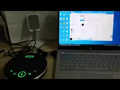 Huddle room video conference solution 4k webcam and USB speakerphone
