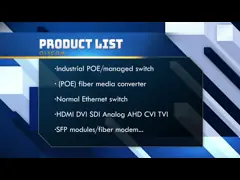 52V Industrial 8 Port CCTV Poe Switch , POE Fiber Switch With 4 UPLINK SFP Ports