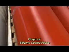 960 G/sqm Red Silicone Coated Fiberglass Fabric For Heat And Cold Insulation
