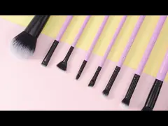9pcs Pansy Purple Jessup Makeup Brushes Set With Aluminium Ferrule