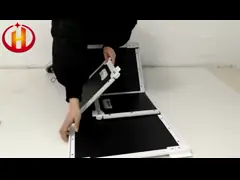 Custom reusable foldable coroplast box with frames