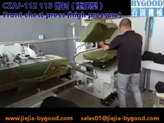 Vertical Cloth Press Machine High Pressure Steam Heated