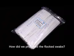 How did we produced the flocked swabs?