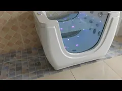 Ozone Pink Baby Spa Bathtub Freestanding Indoor With Air Bubble 860mm