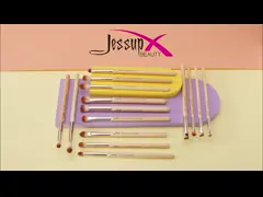 Jessup Bamboo Makeup Brushes Set Full Eye Makeup Kit ODM Available