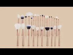 Jessup T400 Pro Makeup Brushes Set 30pcs Rose Gold Color