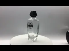 100ml Glass Perfume Bottle Luxury Irregular Cap OEM Clear Atomizer Sprayer