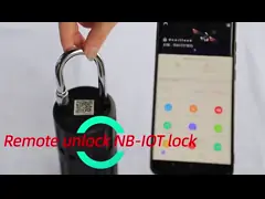 Shockproof LED Inside Iot Padlock 2.4GHz Wifi BLE High Strength