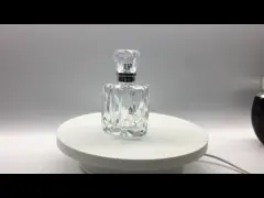Clear glass perfume bottle Surlyn Cap Electroplating For Aromatherapy