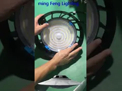 Luci industriali impermeabili della baia del UFO IP65 100W/150W/200W alte, con il cappuccio parapolvere