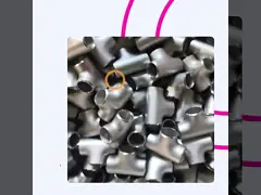 ANSI Welded Stainless Steel Tube Tee Pickling Surface Sandblasting