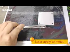Air Cooled 20W 30W Fiber Laser Marking Printing Coding Machine For Metal PVC PE