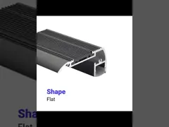 China LED Profile Aluminium Extrusion Profiles For Cinema Theatre Step Light Black Anodized for sale