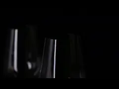 High End Wine Drinking Glasses , 14 Oz Glass Machined Made Transparent