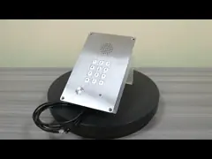 Hands Free Vandal Resistant Telephone SIP For Clean Room Stainless Steel