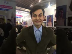 Handwork modern statue celebrity wax figure of Mr . Bean for wax museum
