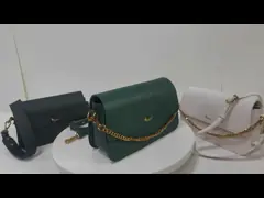 Je suis une dame de sac en cuir.