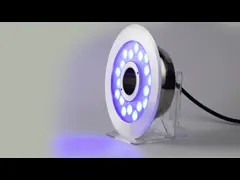 18,24,36W 1860ma SS316L 36W Submersible Led Fountain Lights 1000lm