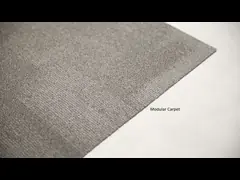 Striped Commercial Modular Carpet 50x50cm PP Tiles With Bitumen Backing