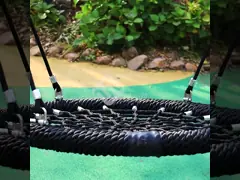 Kids Playground Net Swing 100cm Reinforced Birds Nest Swing Seat