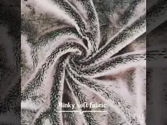 Polyester minky plush fabric