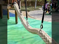 Combination Swing Outdoor Rope Bridge 120mm For Playground Equipment