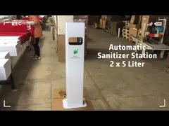 China 5L Automatic Hand Sanitizer Soap Dispenser Free Standing Disinfection Hand Washing for sale
