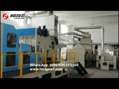 chaîne de production de collage thermique molle de l'ouate 500kg/h pour le matelas