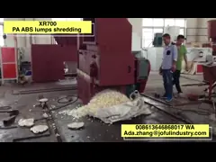 Semi shredder XR700 without coating,PA lumps scraps shredder,cutting motor 37KW