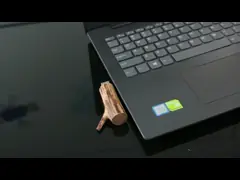 China Tree Root Shapes Wooden USB Flash Drive 256GB Embossing Logo for sale