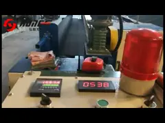Machine croisée de rodoir sentie par polyester avec le système de contrôle de PLC