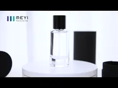 까만 자석 향수 모자 및 비행 기록 장치를 가진 소형 50ml 유리제 향수병