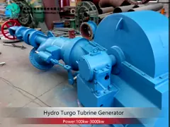 100 kW 500 kW 1000 kW 1 MW 3 MW 5 MW 10 MW Turbina di turbina per centrali idroelettriche