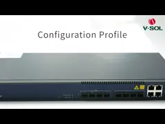 A camada portuária 3 GPON de V1600D4-DP OLT 4 com os entalhes de 4GE 4SFP conecta