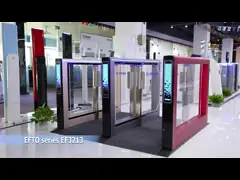 RS485 Swing Turnstile Gate Turboo Euro RFID Stainless Steel Turnstiles