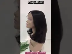 T lace bob wig 14 inch
