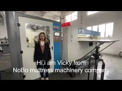 Fast Speed Spring Bed Net Production Line Auto Bonell Type