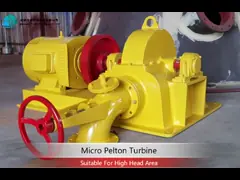 Micro Pelton turbine for hydropower plant