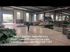 Military Barrier Heavy Duty Geotextile Sand Wall For Raid